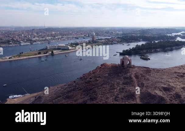 Experience stunning aerial views of Aswan in Egypt highlighting the ...