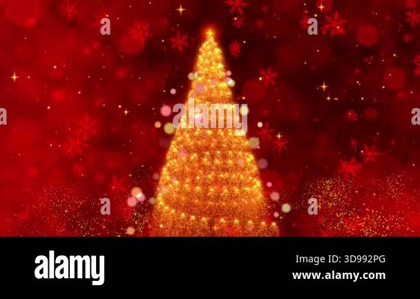 A Magical Christmas Animation Featuring a Sparkling Christmas Tree ...