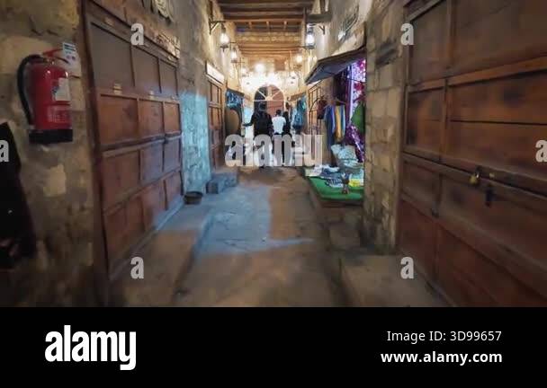 Yanbu, Saudi Arabia - March 06, 2023: Walking through heritage souvenir ...