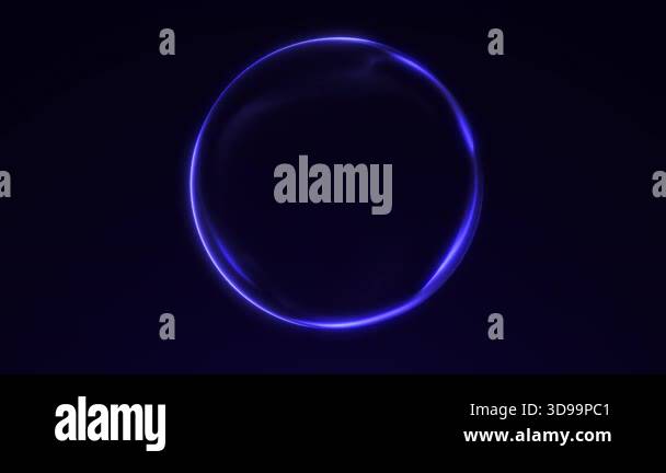 Smooth looping purple neon orb in minimal futuristic style. Perfect ...