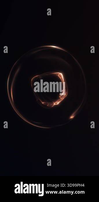 Golden metallic orb with smooth looping motion and warm glowing ...