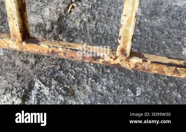 Close up of a rusty piece of metal Stock Video Footage - Alamy