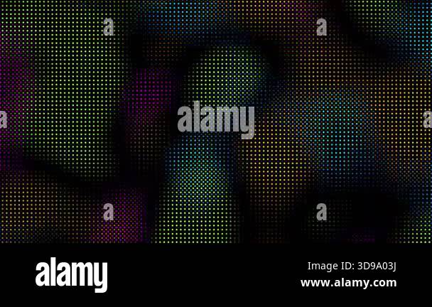 Animated abstract technology dark background random dots and grid 4K ...