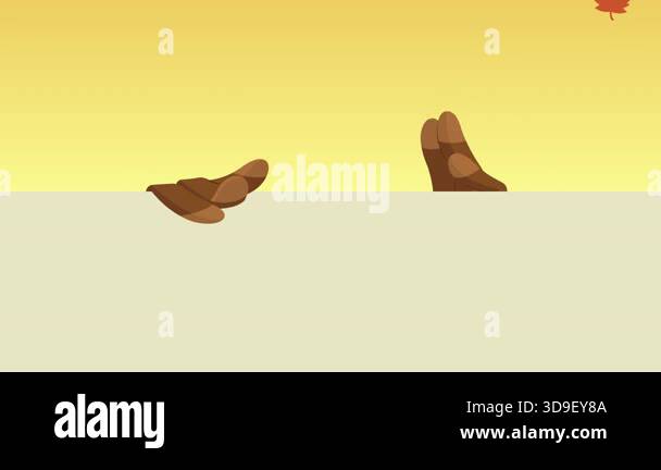 Funny Pilgrim Turkey Cartoon Character With Happy Thanksgiving Greeting ...