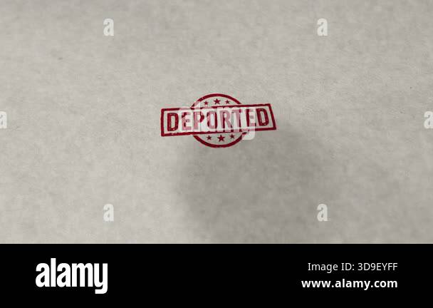 Deported stamp loopable and seamless animation. Hand stamping impact ...