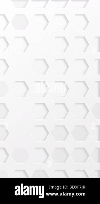 Futuristic white minimalist surface background with a pattern of cutout ...