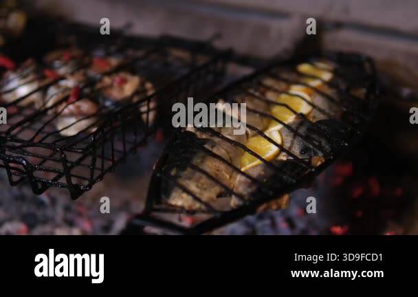 Skewer grilled saba fish Stock Videos & Footage - HD and 4K Video Clips ...