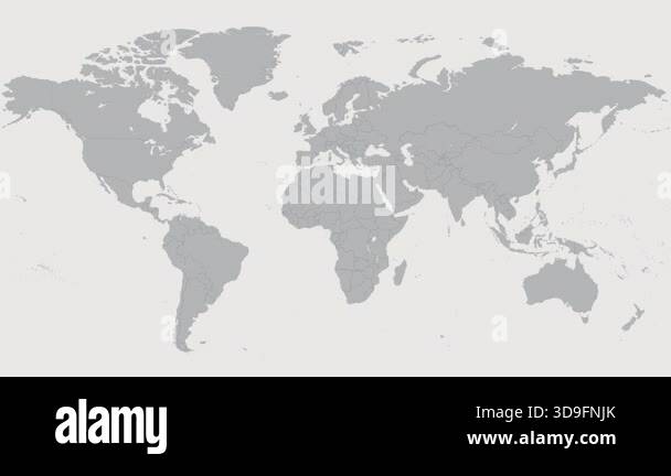 Romania on the World Map. 4K animation Stock Video Footage - Alamy