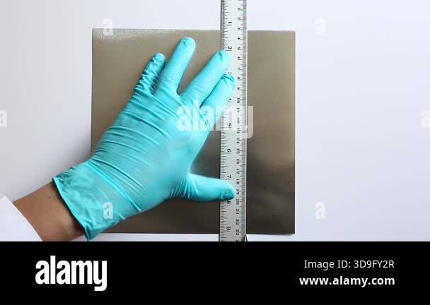 Scientist Cutting Aluminum-Backed Thin Layer Chromatography (TLC) Plate ...