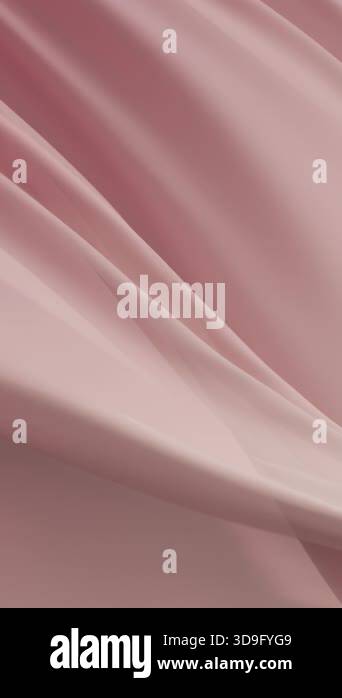 Soft red pink fabric flowing gracefully in air creating elegant minimal ...