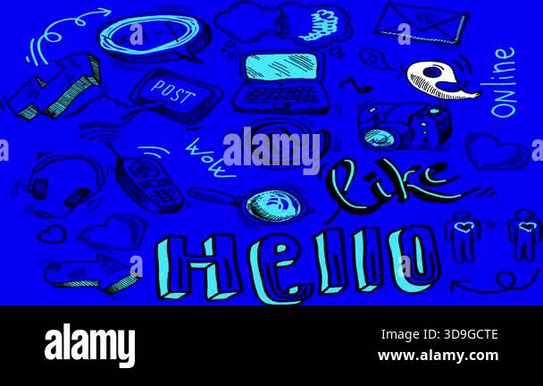 Animated school elements on green backdrop create a vibrant feel ideal ...