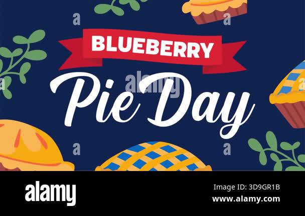 National Blueberry Pie Day with delicious blueberry pie Stock Video ...