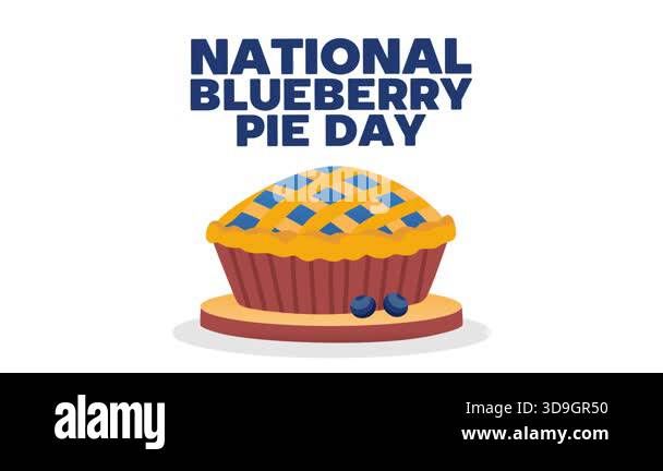 National Blueberry Pie Day with delicious blueberry pie Stock Video ...