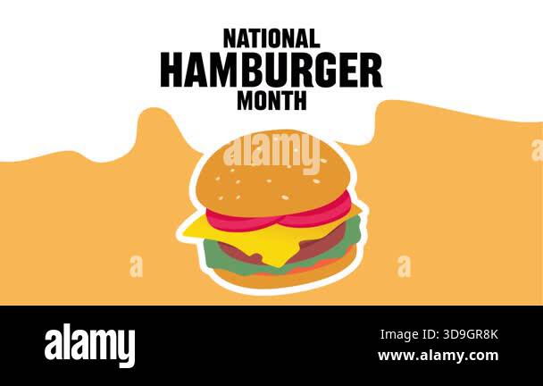 Happy National Hamburger Month to all hamburger lovers Stock Video ...