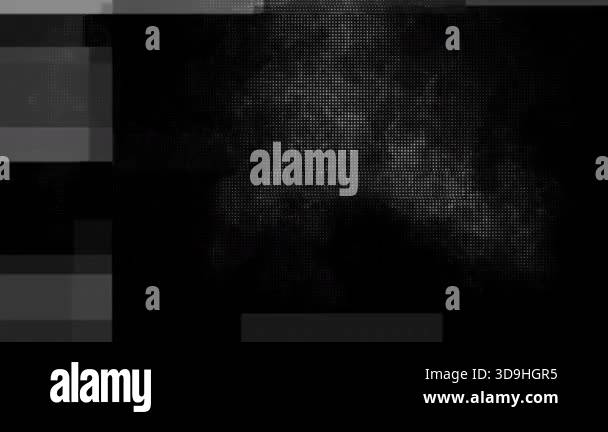 Damaged television signal creating a digital glitch effect with ...