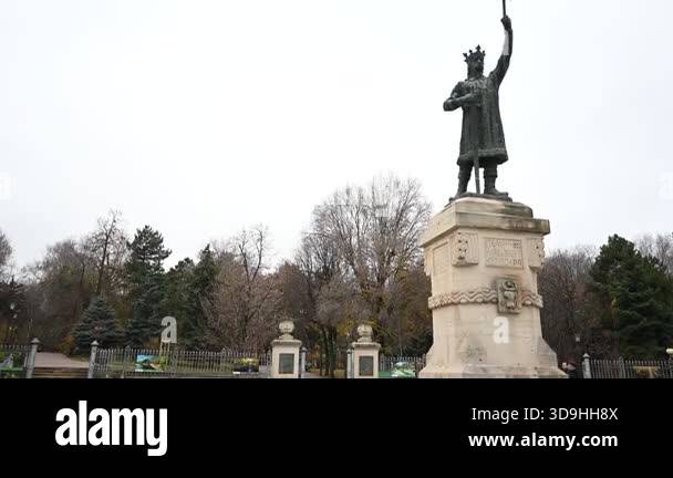 Chisinau, Moldova - November 22, 2025: Majestic Stephen the Great ...
