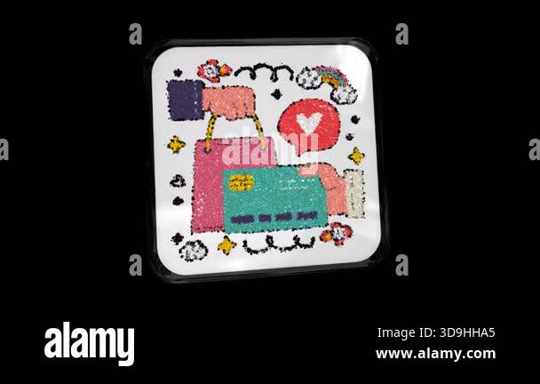 Credit Card - Animated Floating Business Sticker, Transparent Alpha ...