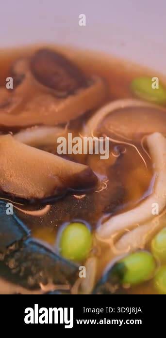 Instant Rice Noodles Bowl. Chinese Ramen Soup. Cooked Rice Instant ...