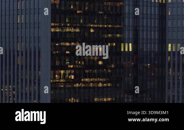 Dark cityscape illuminated building reflections Stock Videos & Footage ...