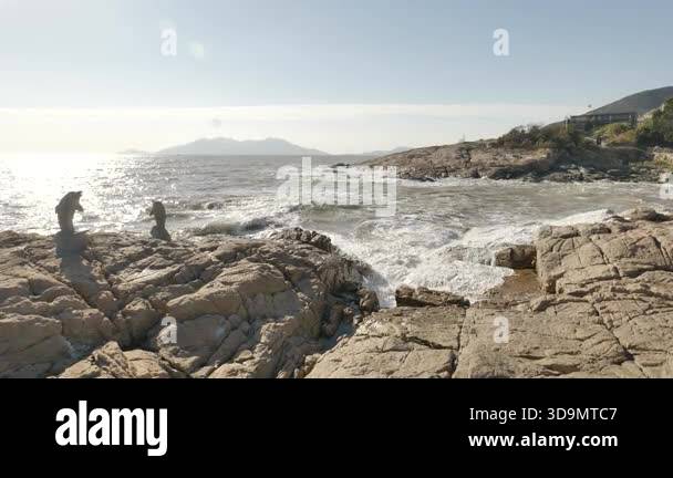 Natural scenery in yushan island Fujian province. High quality 4k ...