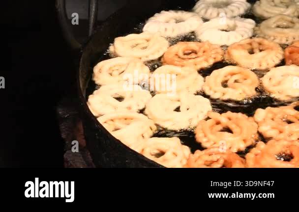 Traditional indian jalebi sweets fried Stock Videos & Footage - HD and ...