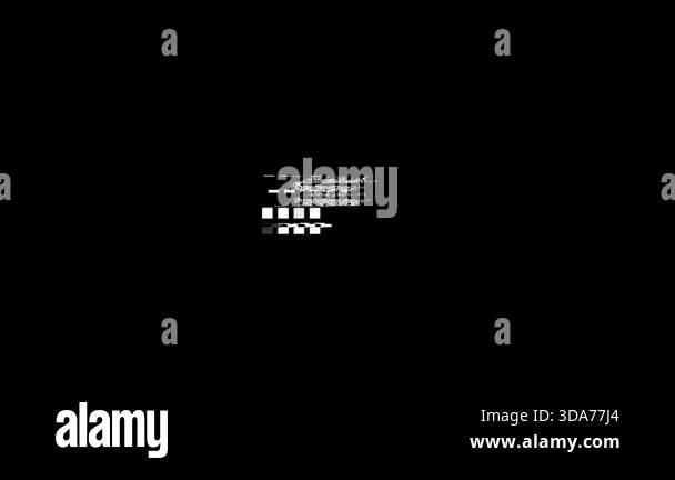 Glitch Animated Loading Icon With Looping Effect On Dark UI Stock Video ...