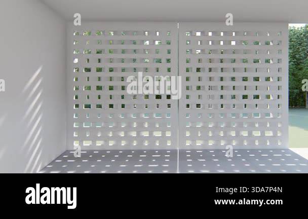 empty interior room shadow wall space background mock up architecture ...