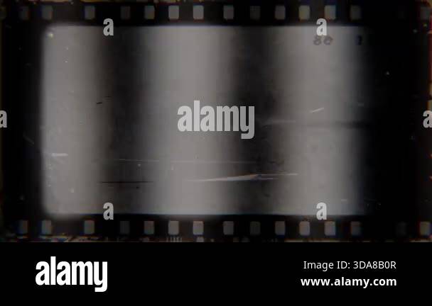 vintage film overlay reel effect transition with scratches Stock Video ...