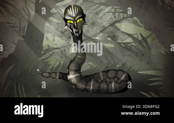 ilomba human headed african folklore serpent Stock Video Footage - Alamy