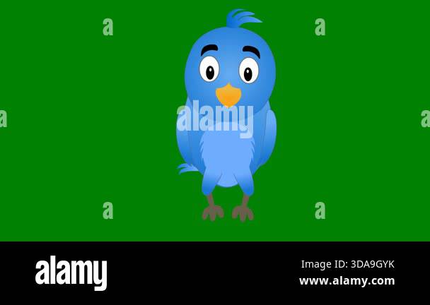 Cartoon character happy blue Stock Videos & Footage - HD and 4K Video ...