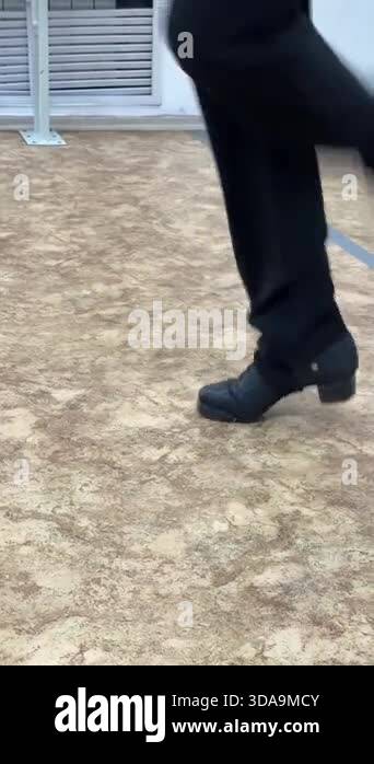 Close-up of male legs dancing traditional Irish stepdance Stock Video ...