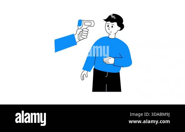 Give a try to this sketchy animated illustration of body temperature ...