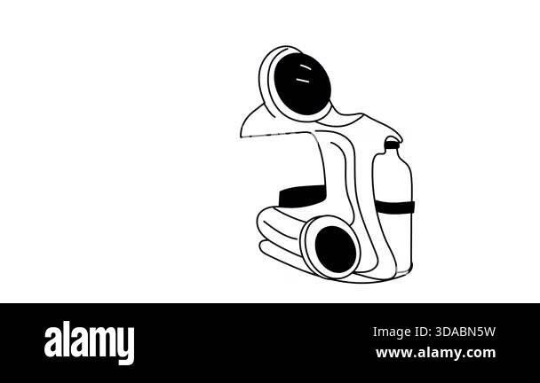 An underwater scooter used for deep sea exploration Stock Video Footage ...