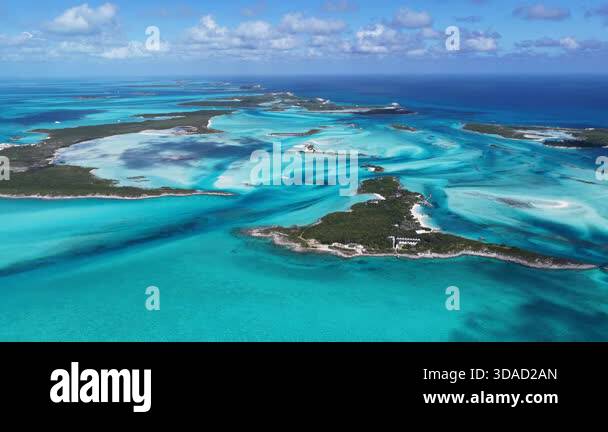Exuma Skyline At Exuma Islands In Black Point Bahamas. Beach Landscape ...