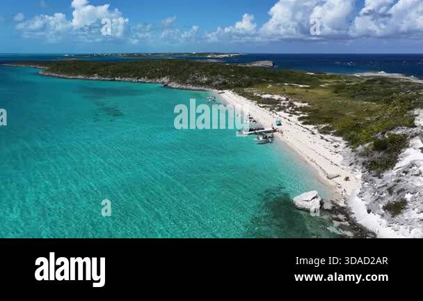 Exuma Skyline At Exuma In Black Point Bahamas. Caribbean Beach ...