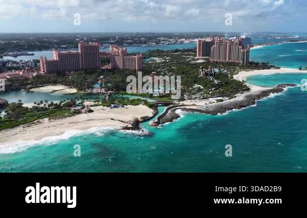 Bahamas Skyline In Nassau In New Providence Bahamas. Resort Landscape ...