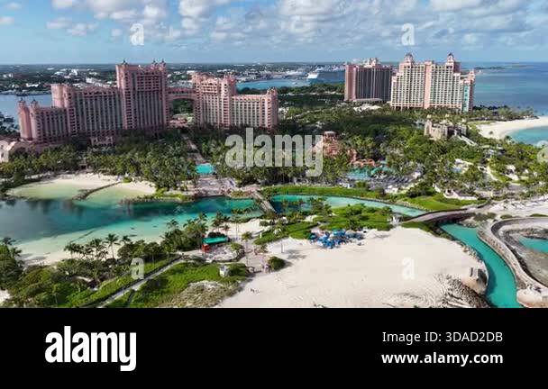 Bahamas Skyline In Paradise Island In Nassau Bahamas. Resort Landscape ...
