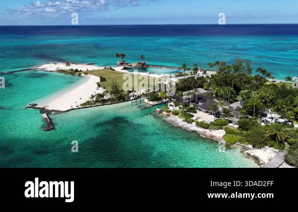 Old Fort Bay At Nassau In New Providence Bahamas. Caribbean Skyline ...
