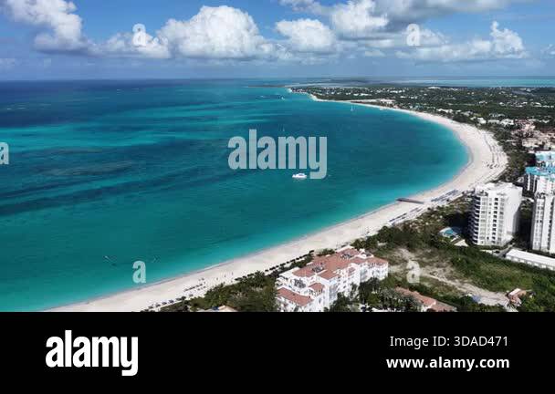 Grace Bay Beach At Providenciales In Overseas Territory Turks And ...