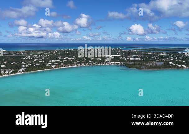 Long Bay At Turks And Caicos In Overseas Territory England. Seascape ...