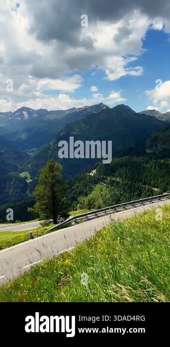 Breathtaking views of famous serpentine Grossglockner High Alpine Road ...