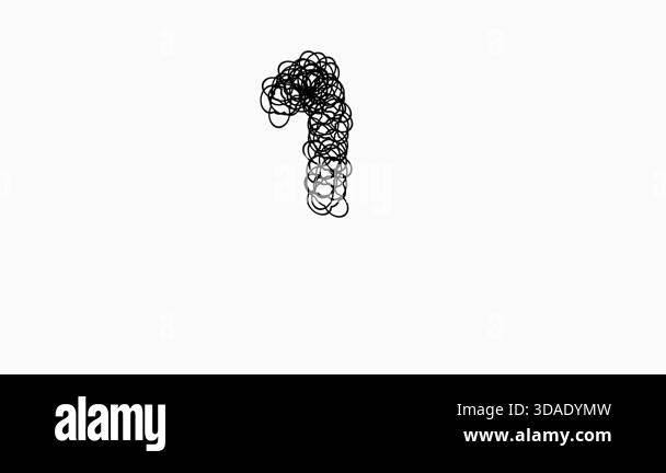 Black Hand Drawn Number 1 On White Background For Education And Ranking ...
