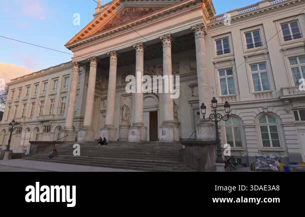 Neoclassical architecture columns stairs Stock Videos & Footage - HD ...