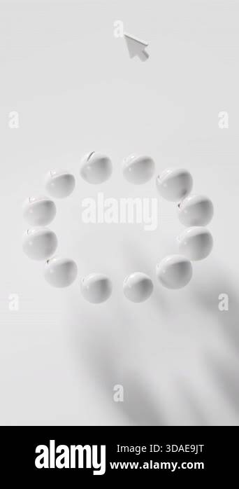 Eyes 3D loop reaction animation Stock Video Footage - Alamy