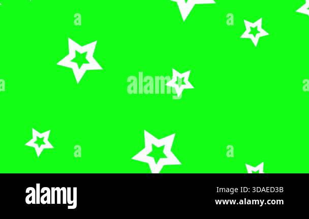 green screen stars animation background for chroma key effects and ...