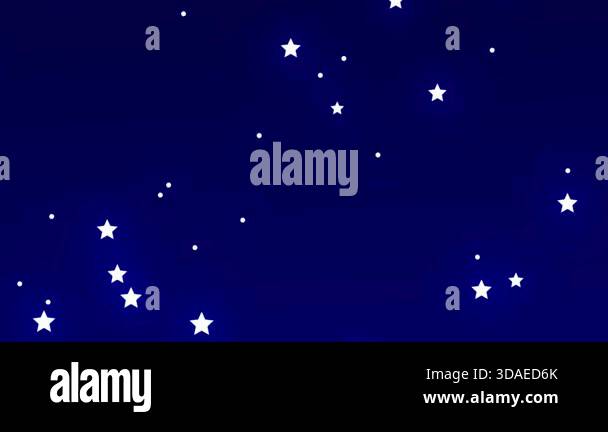 a seamless looping animation of a starry night sky background, perfect ...