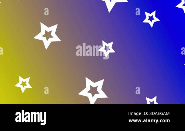 star animation loop with yellow and blue gradient, perfect for video ...