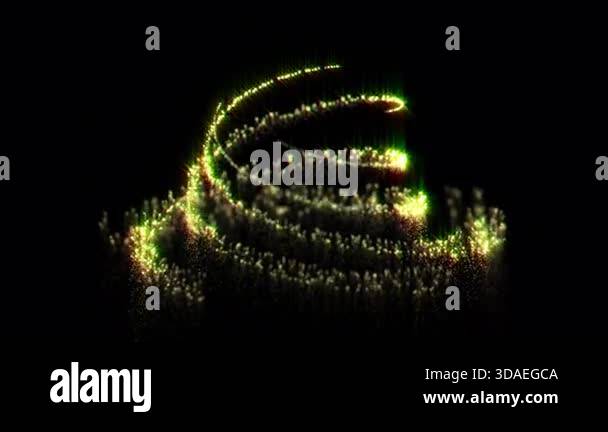 Magic Christmas Particles Spin Forming into Tree Intro Stock Video ...