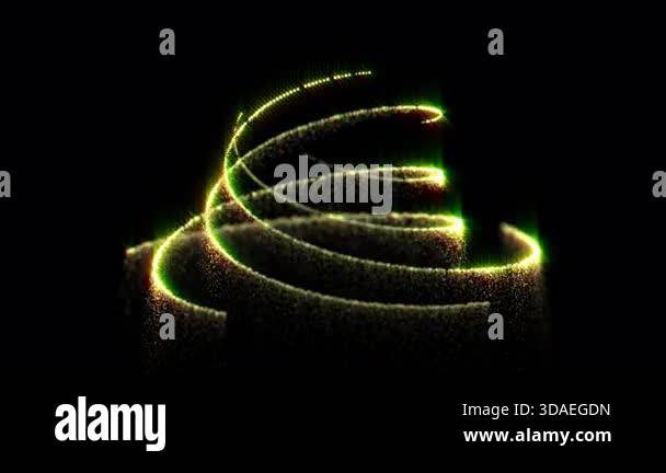 Magic Christmas Particles Spin Forming into Tree Intro Stock Video ...