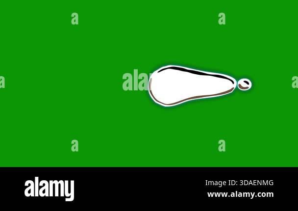 3 d rendering of a green screen of a computer mouse with a white ...